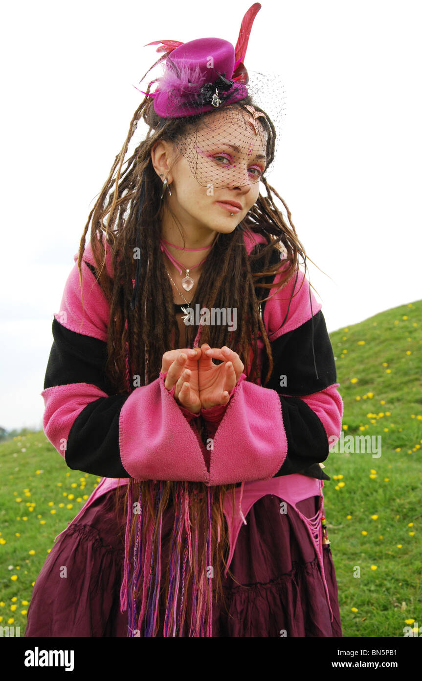 pink fairy in Glastonbury United Kingdom Stock Photo - Alamy