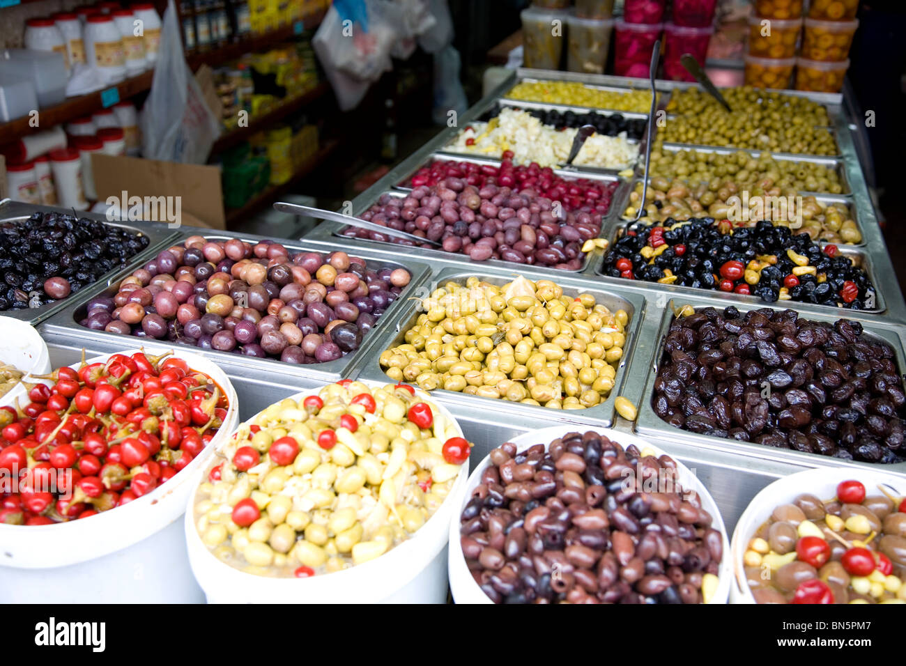 Levinsky market tel aviv food hi-res stock photography and images - Alamy
