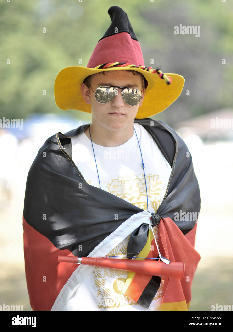 portrait germany male football fan Stock Photo - Alamy