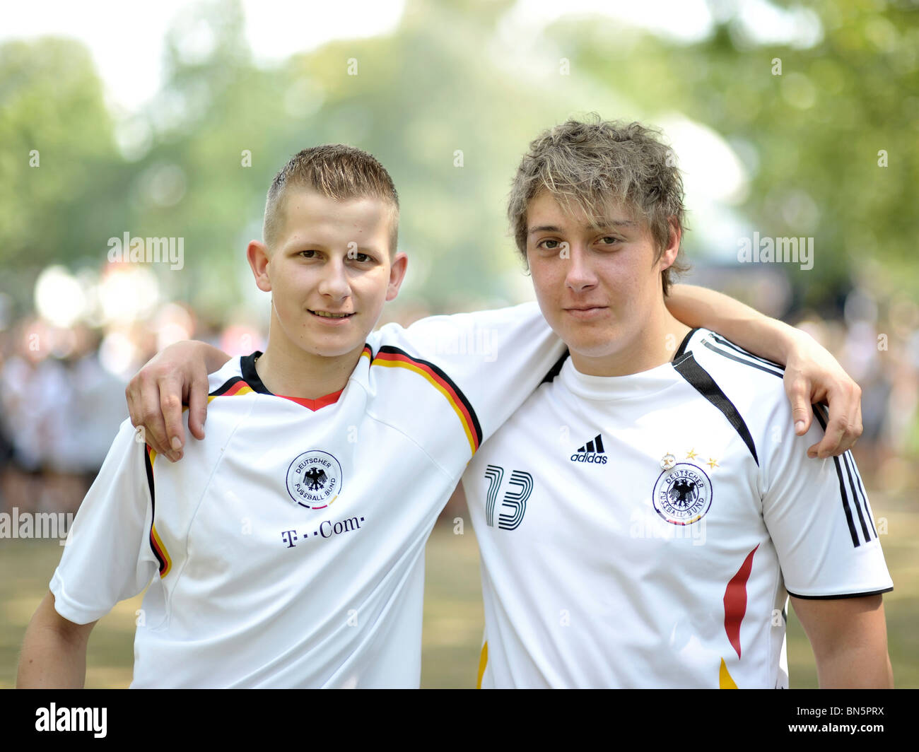 portrait germany male football fans Stock Photo - Alamy