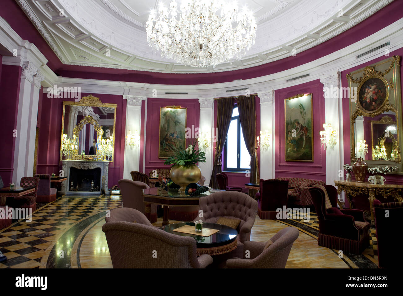 Baglioni Hotel and restaurant, Rome, Italy Stock Photo - Alamy