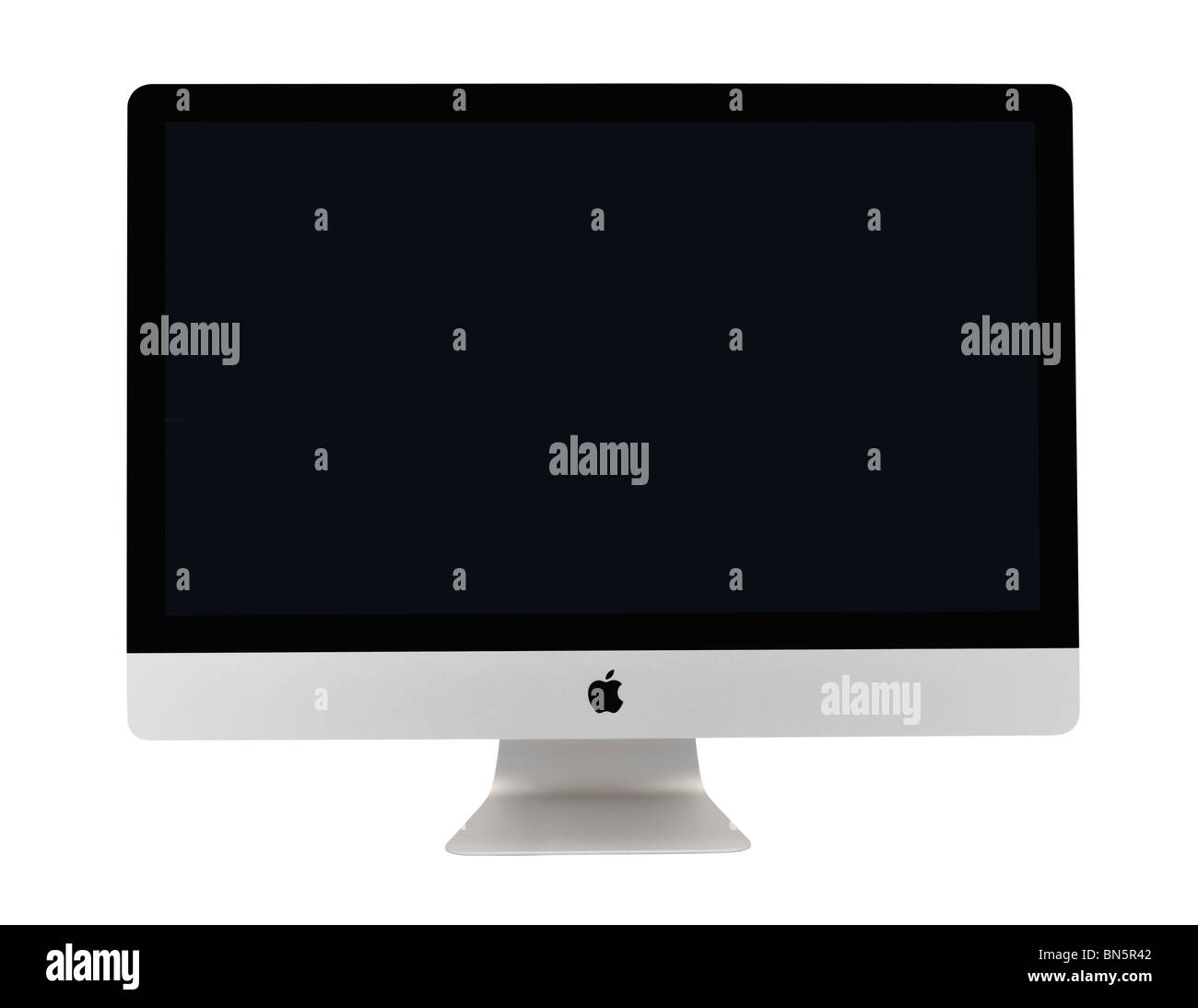 Apple iMac PC isolated with clipping path on white background Stock ...