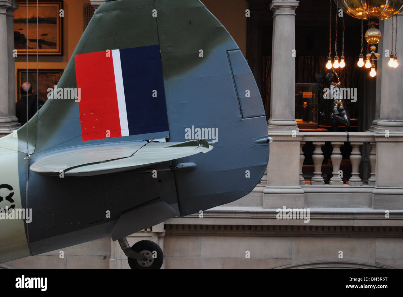 Spitfire Tail - Kelvingrove Museum Stock Photo - Alamy