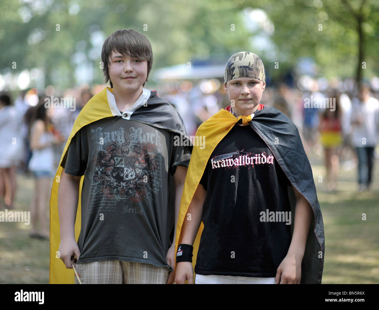 portrait germany male football fans Stock Photo - Alamy