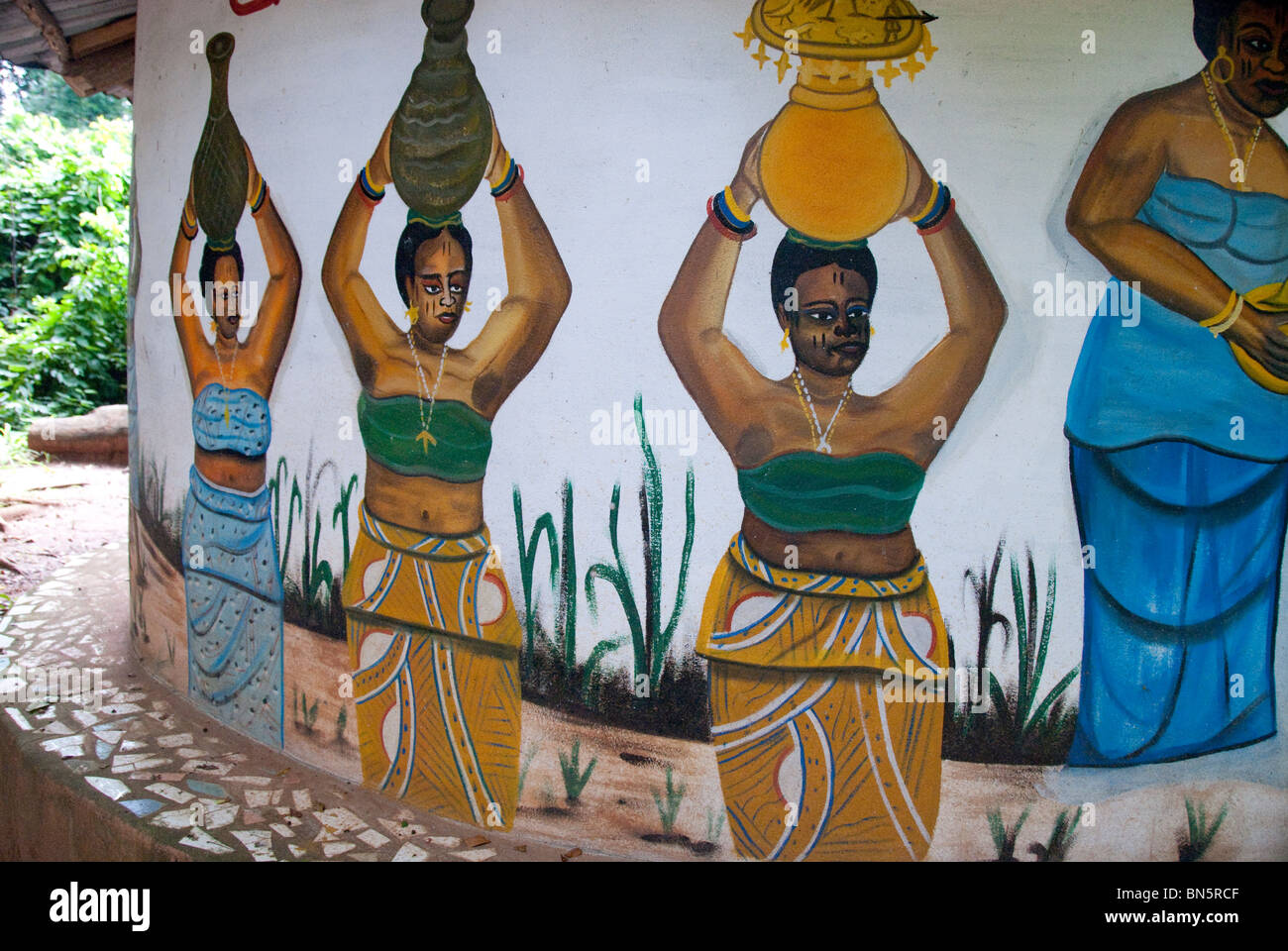 Africa, Benin, Ouidah. Sacred voodoo Forest of Kapasse (aka Foret ...
