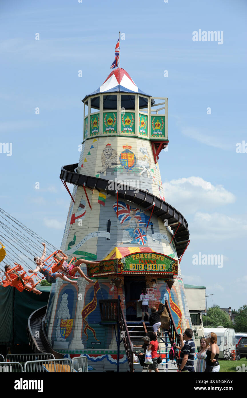 Traditional fairground rides Helta Skelta at Shropshire County Show ...