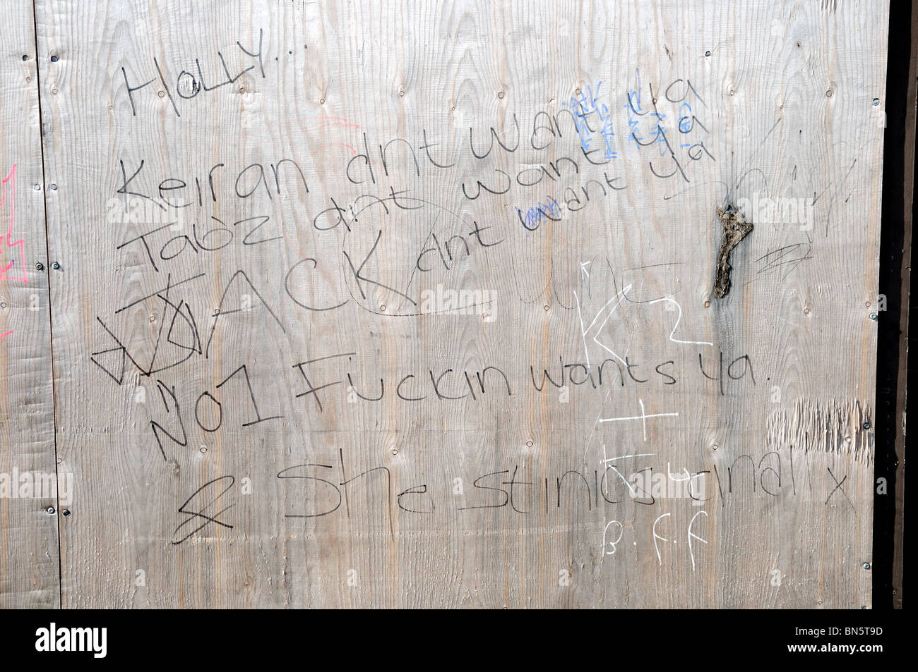 Teenage Graffiti Abuse Stock Photo - Alamy