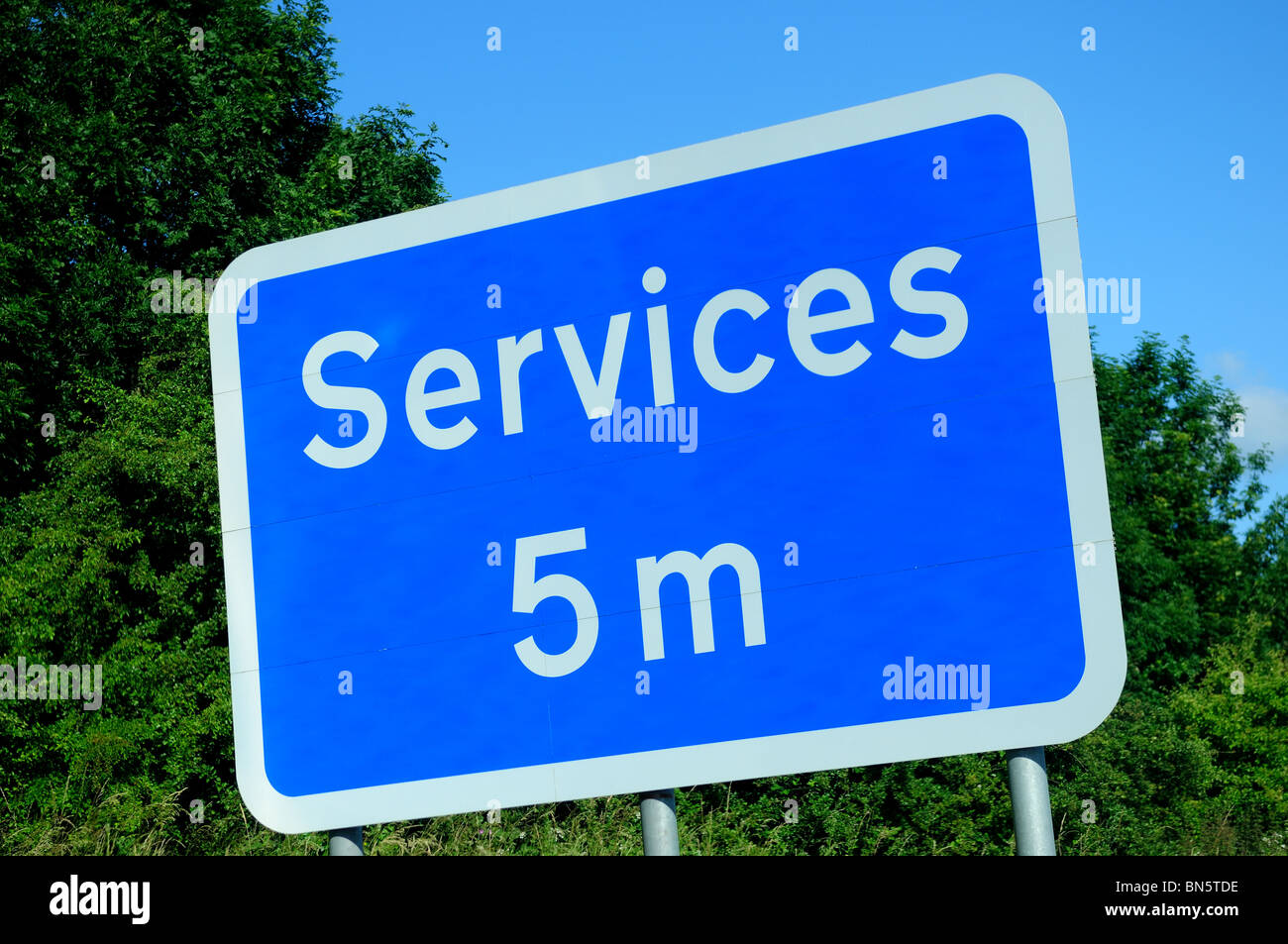Motorway sign uk miles hi-res stock photography and images - Alamy