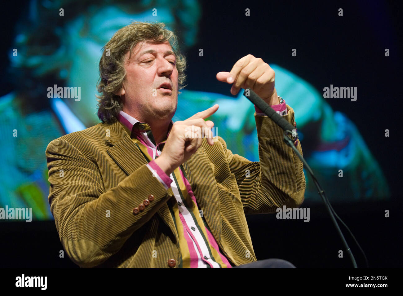 Stephen Fry comedian actor author writer and journalist pictured in ...