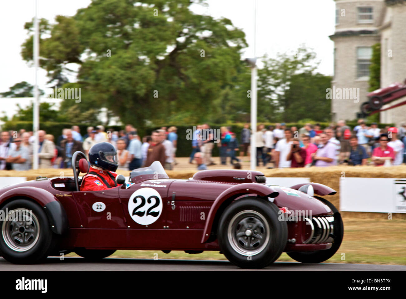 classic car racing uphill during Goodwood Festival of Speed 2010 Stock ...