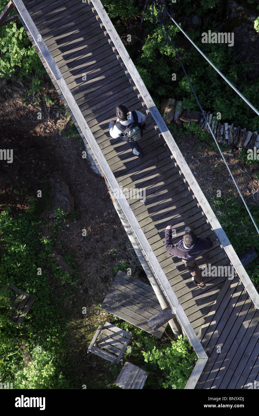 Raised pedestrian walkway hi-res stock photography and images - Alamy