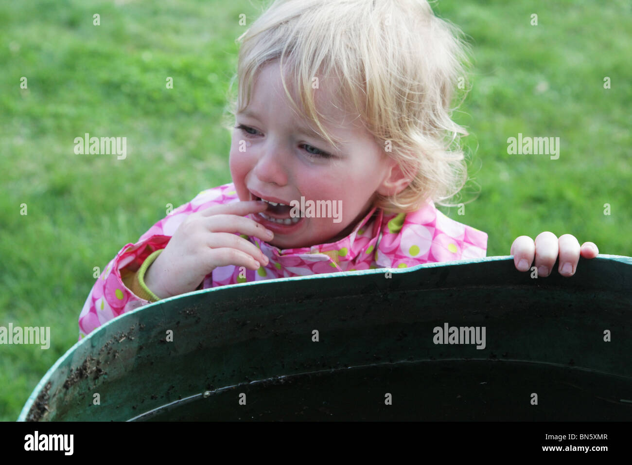 Toddler girl crying cries with tears rolling down face MODEL RELEASED ...