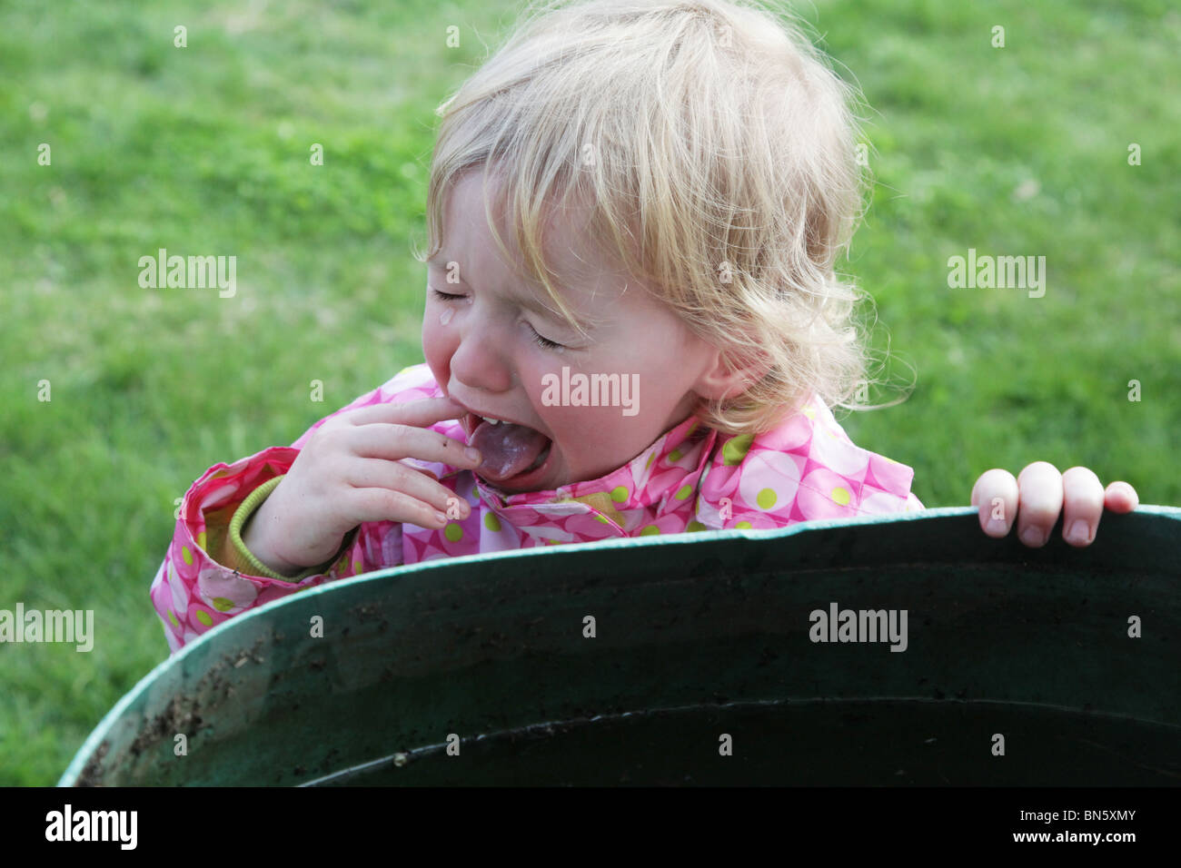 Tear rolling down face hi-res stock photography and images - Alamy
