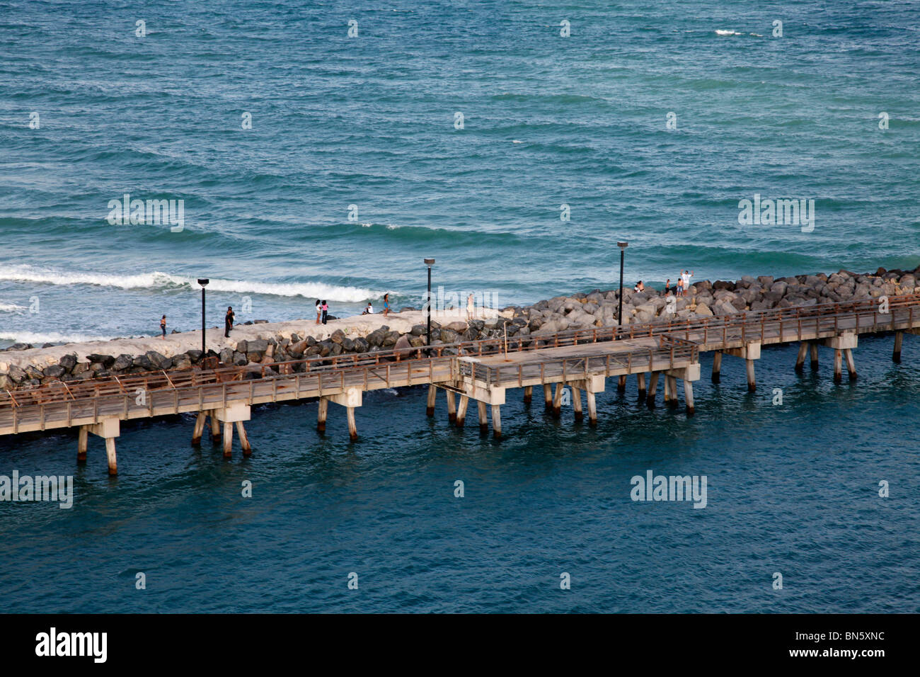 pier at Miami Beach Florida Stock Photo - Alamy