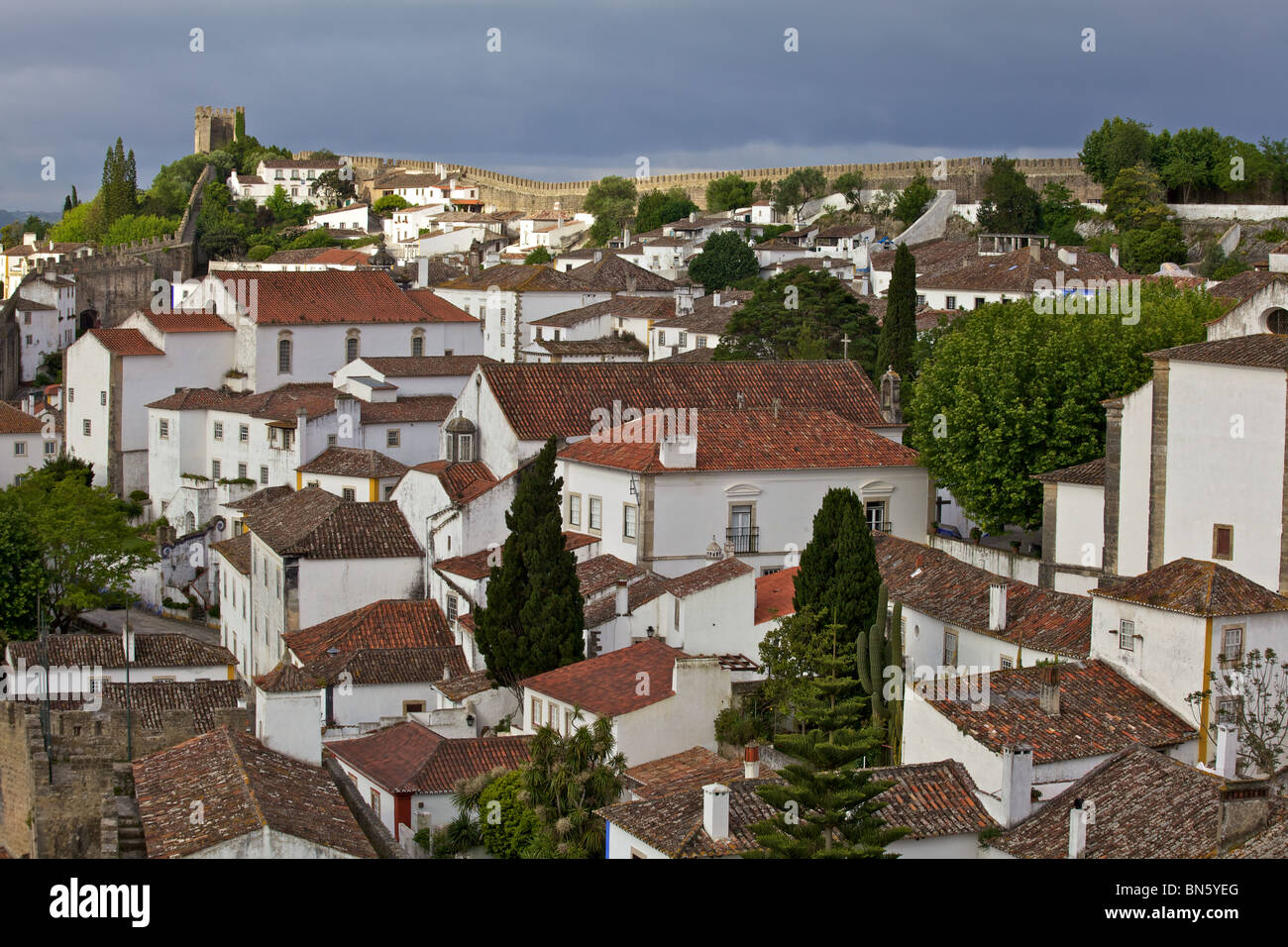 Medieval Castle Town of Old World Europe Stock Photo - Alamy
