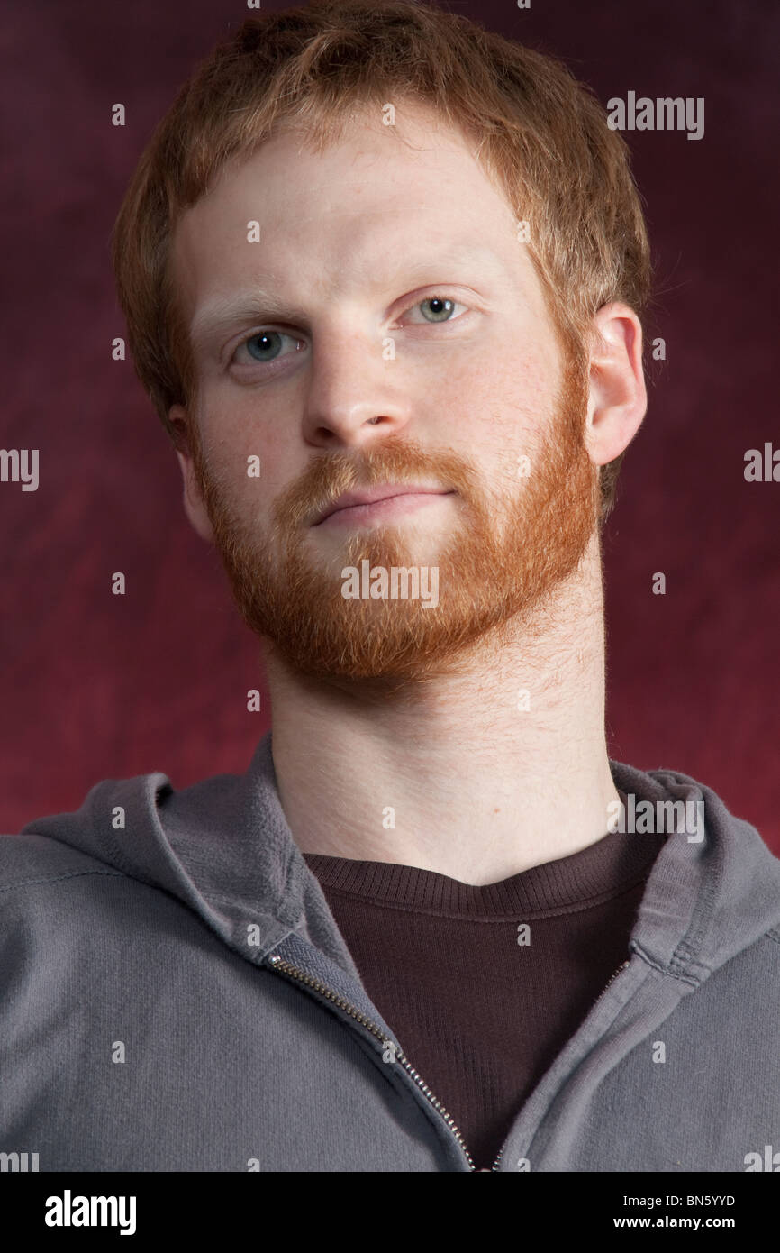 Serious red haired man beard hi-res stock photography and images - Alamy