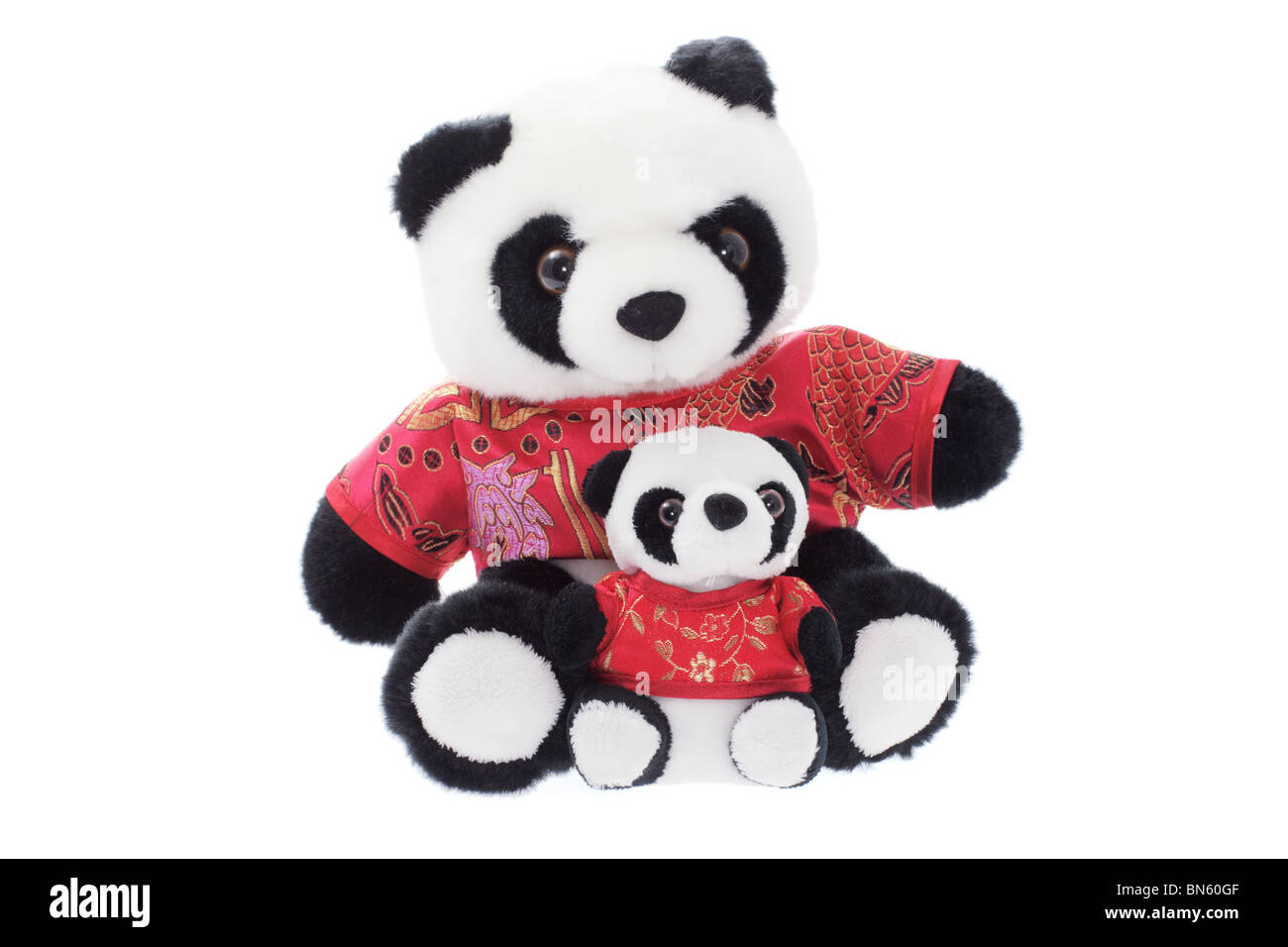 Toy Pandas in Chinese Costume Stock Photo - Alamy