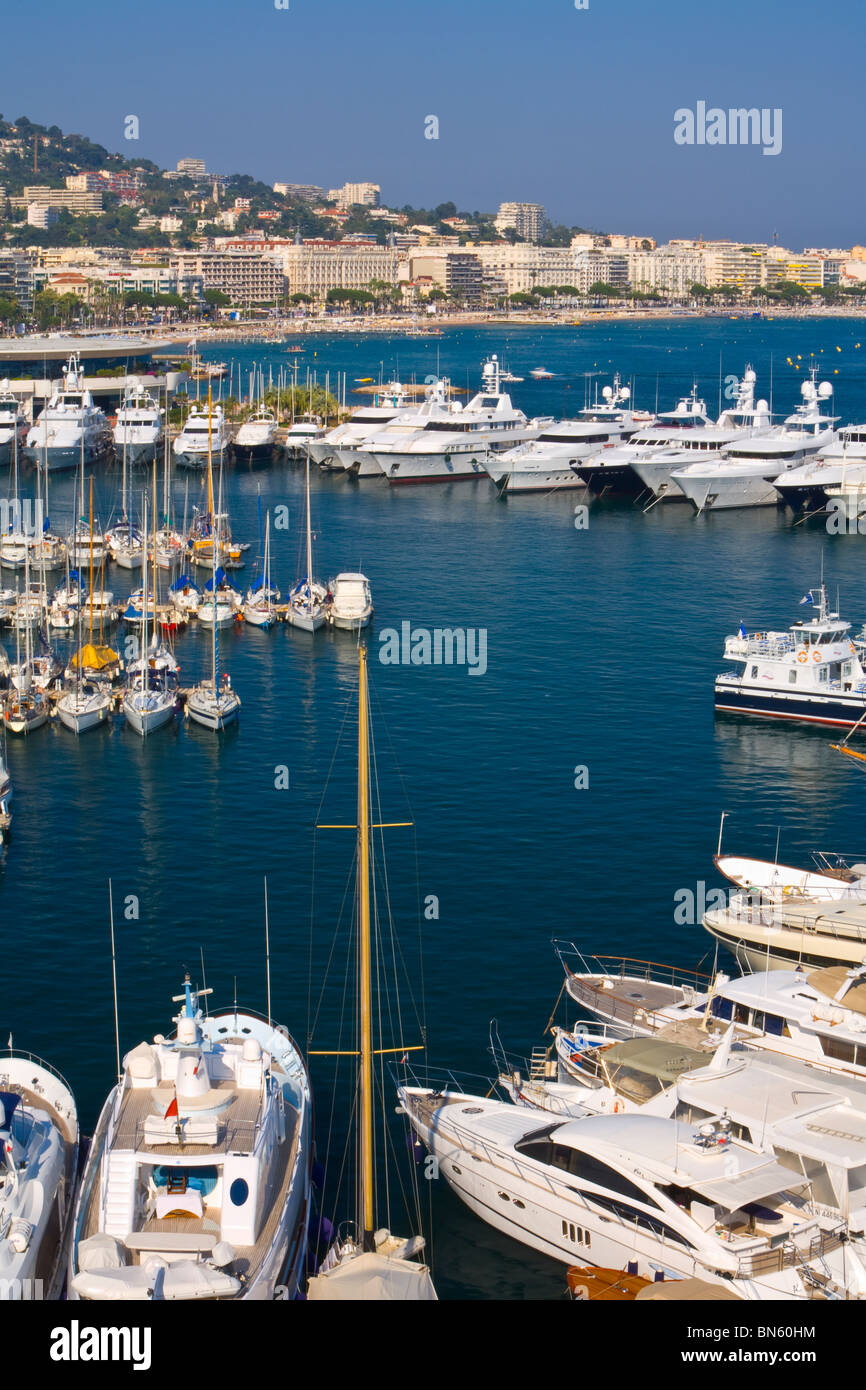 Cannes old vieux port french riviera cote dazur france hi-res stock ...