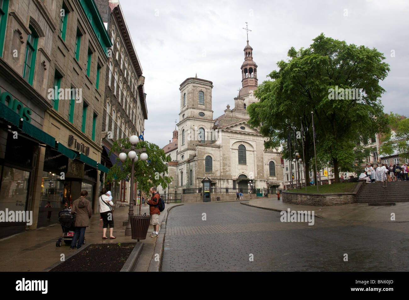 Notre-Dame de Québec Cathedral. Quebec City, Canada Stock Photo - Alamy