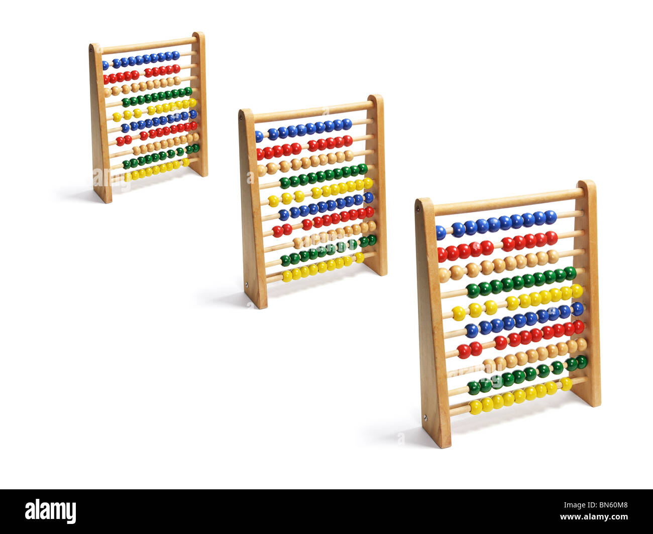 Row of Toy Abacus Stock Photo - Alamy