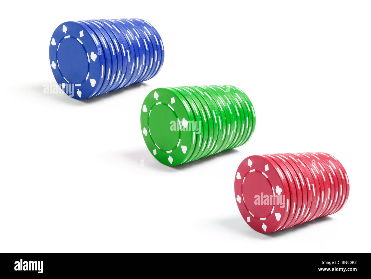 Stacks of Poker Chips Stock Photo - Alamy