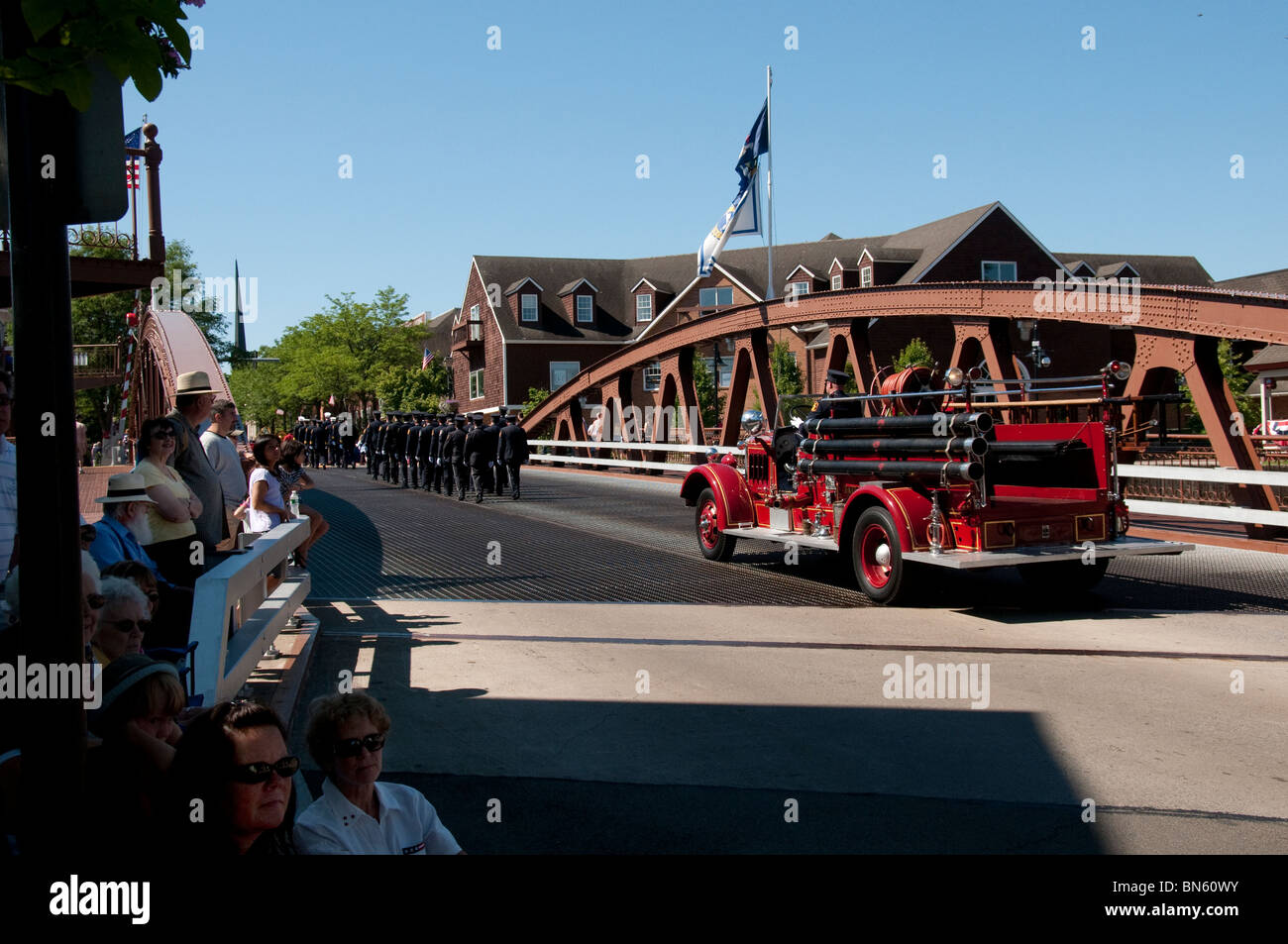 Parade fire trucks hi-res stock photography and images - Alamy