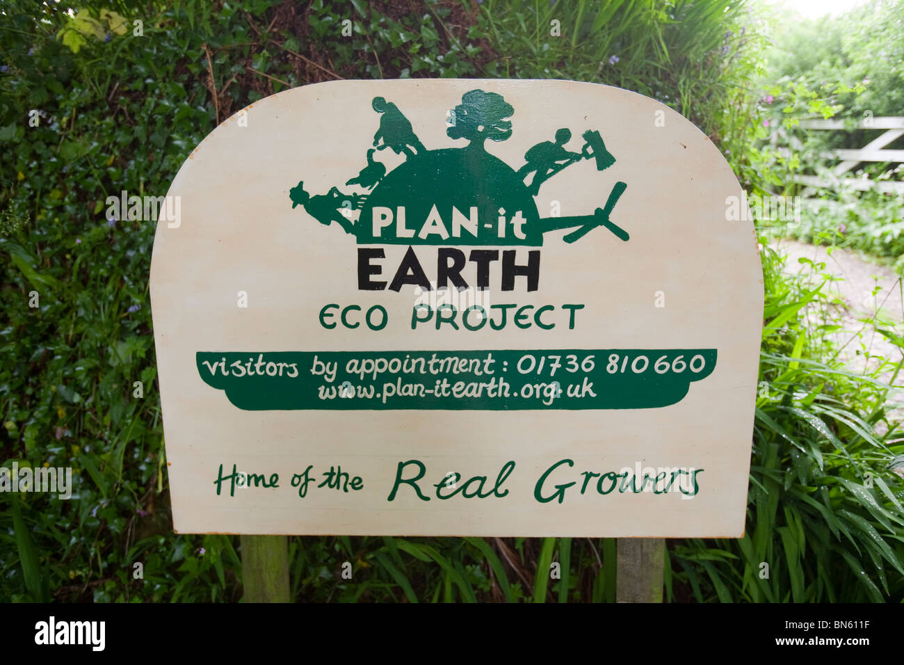 Plan- It Earth project near Sancreed, Cornwall, UK Stock Photo - Alamy