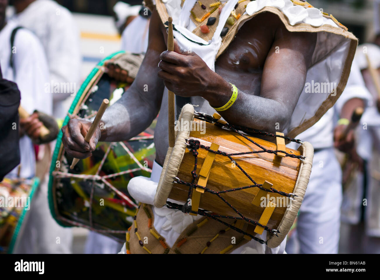 Performers of the 2010 tropical carnival paraded in the streets of ...