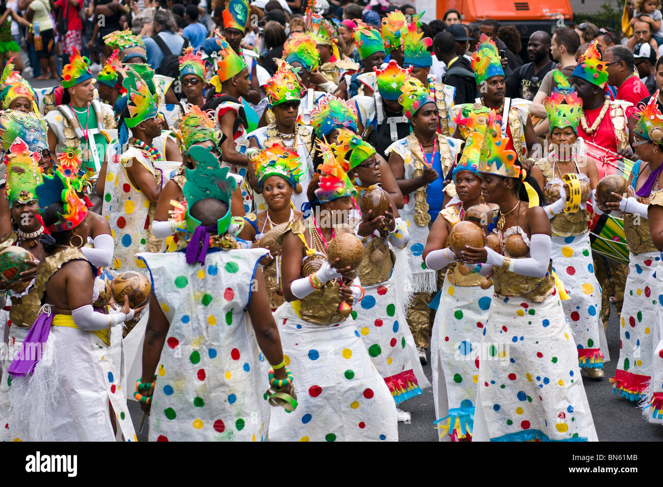 Performers of the 2010 tropical carnival paraded in the streets of ...