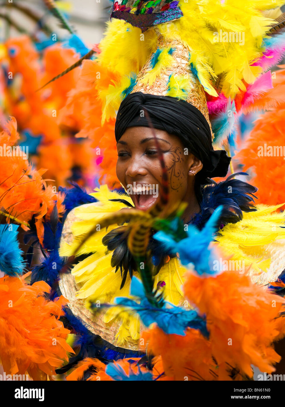Performers of the 2010 tropical carnival paraded in the streets of ...