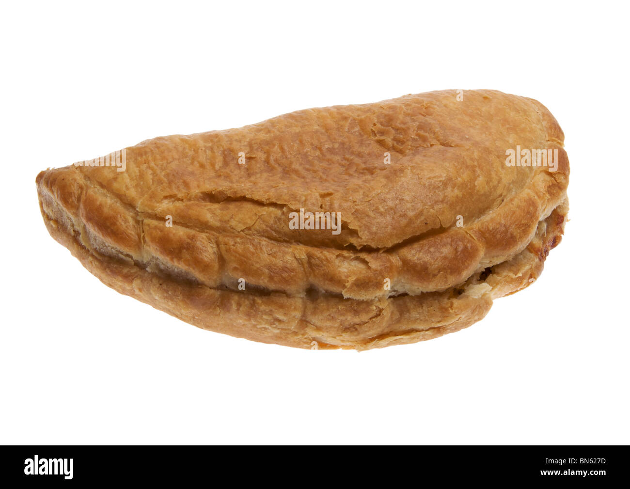 Cornish pasty on white background Stock Photo - Alamy