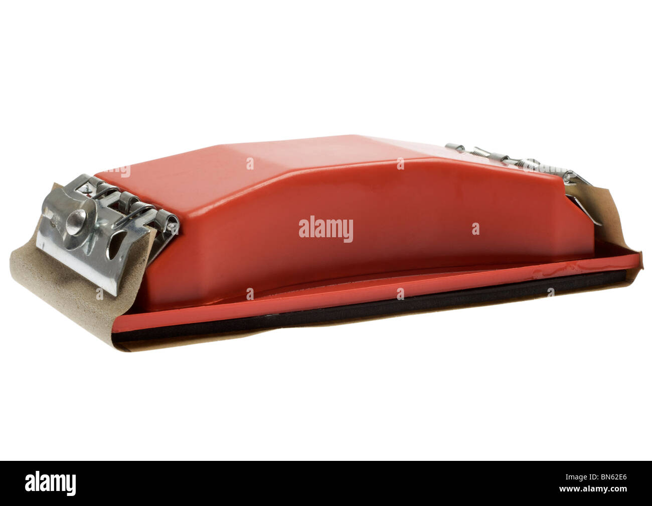 Sanding block on white background Stock Photo - Alamy
