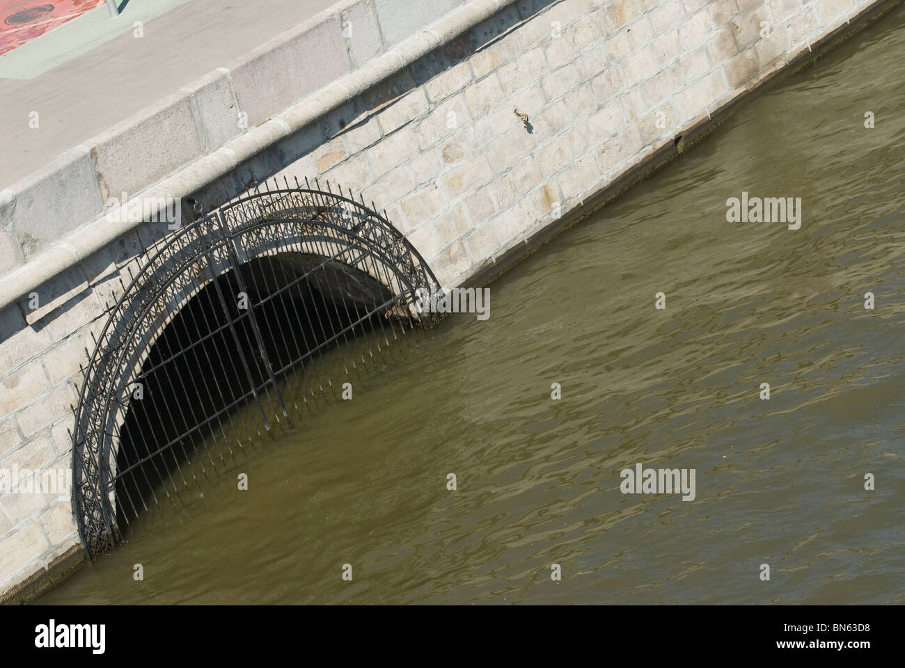 Grating of river channel Stock Photo - Alamy