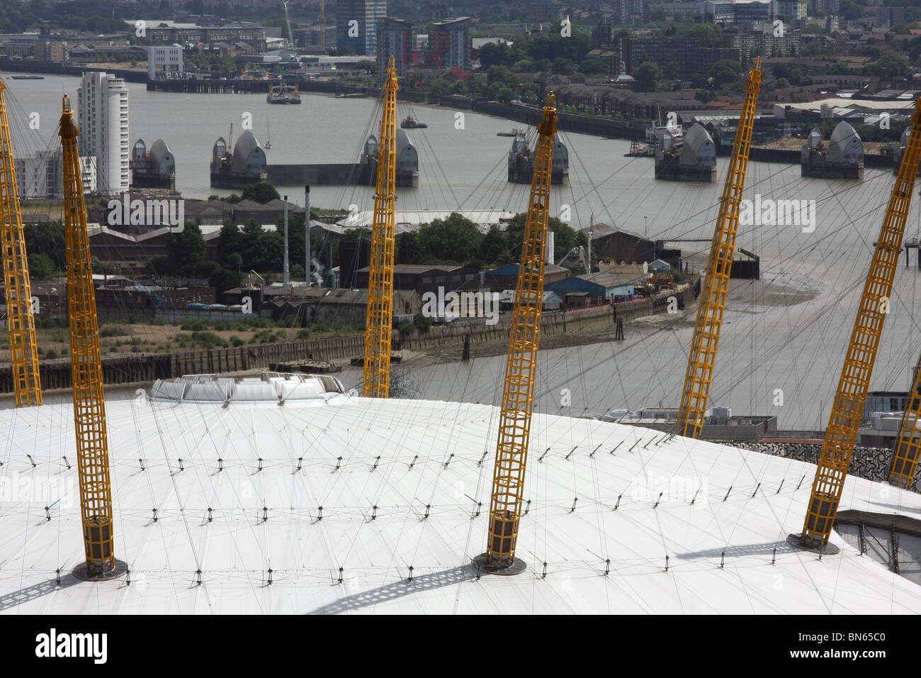 Aerial view o2 arena in hi-res stock photography and images - Alamy