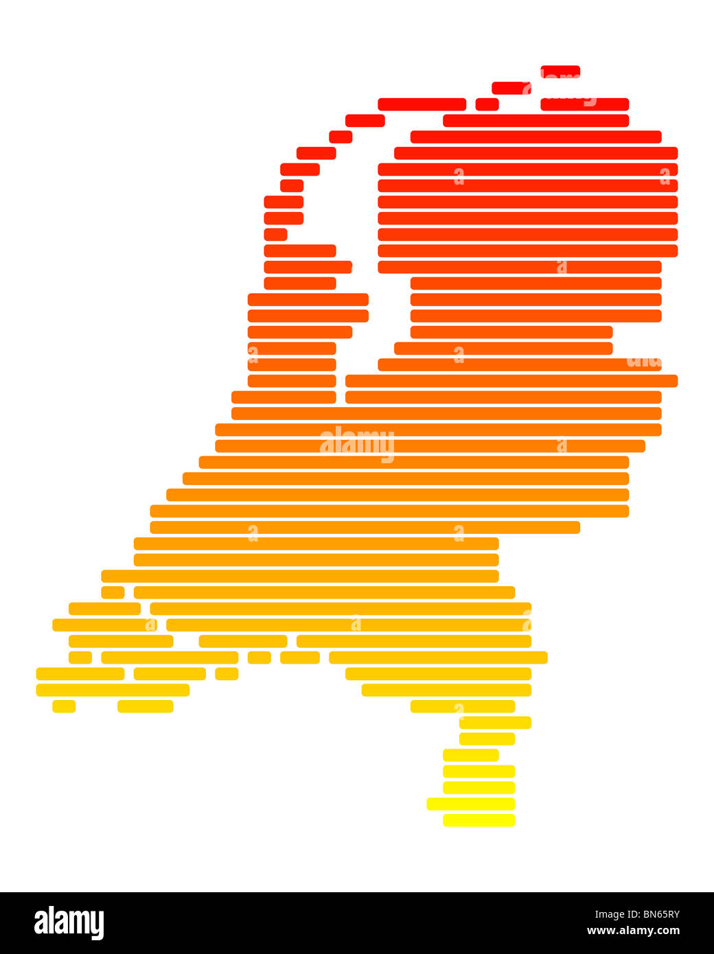 Map of Netherlands Stock Photo - Alamy