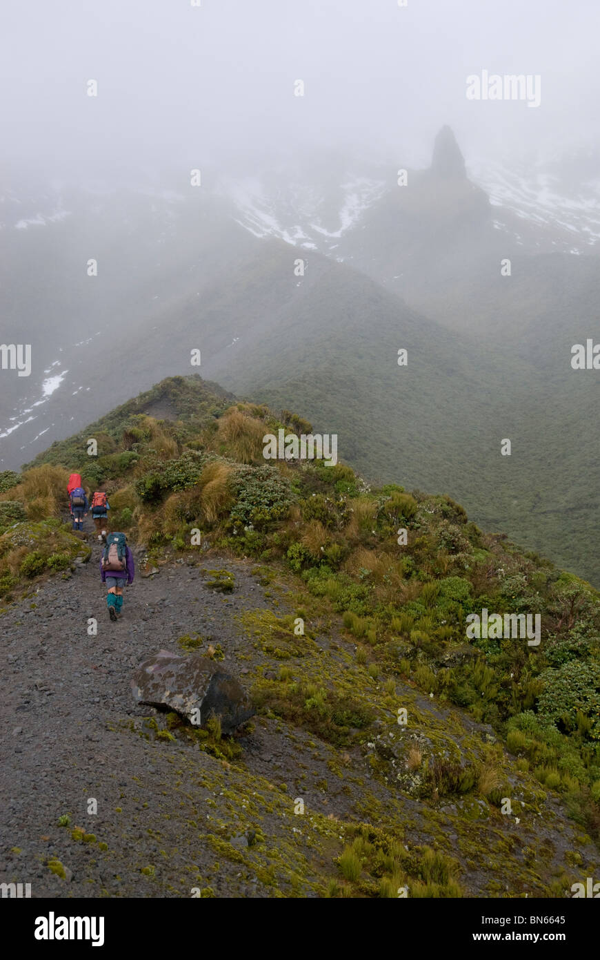 Mount taranaki hikers hi-res stock photography and images - Alamy