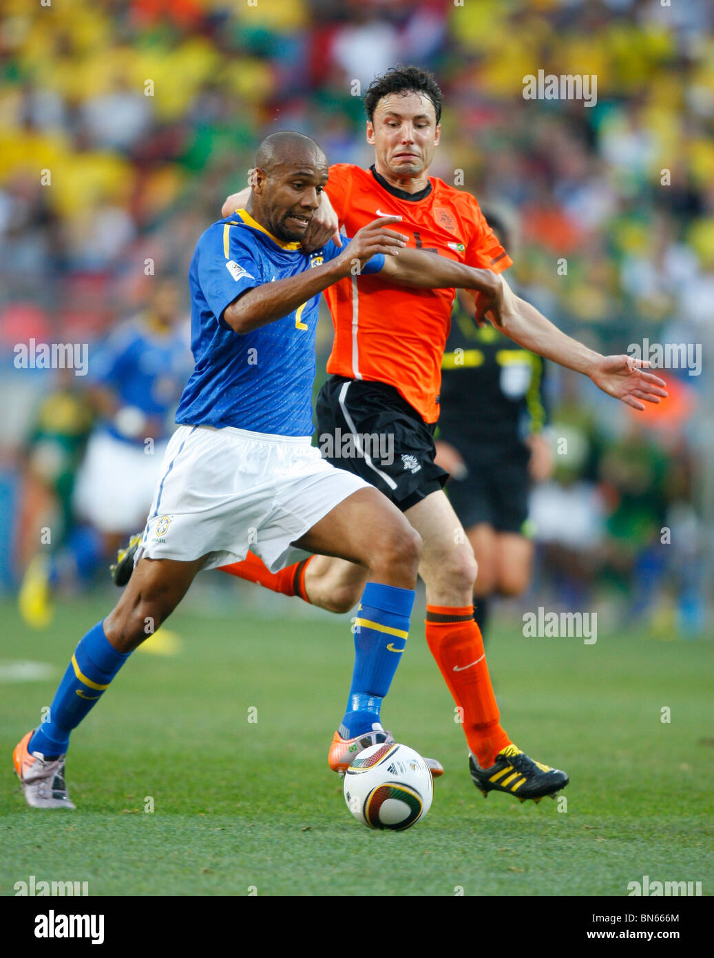 MAICON & MARK VAN BOMMEL BRAZIL V NETHERLANDS NELSON MANDELA BAY ...