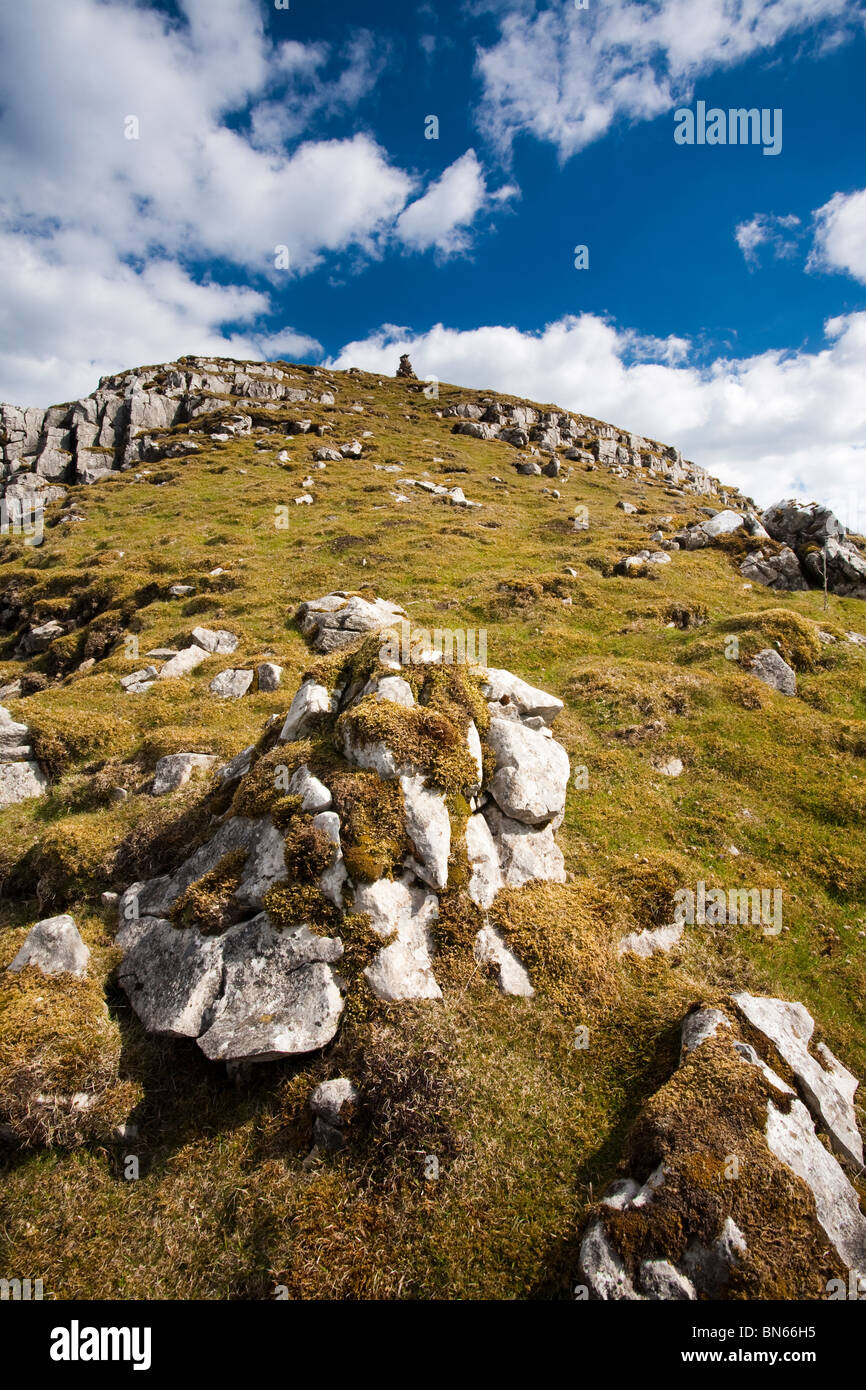 Cairn on Abbotside Common in the Yorkshire Dales, England Stock Photo ...