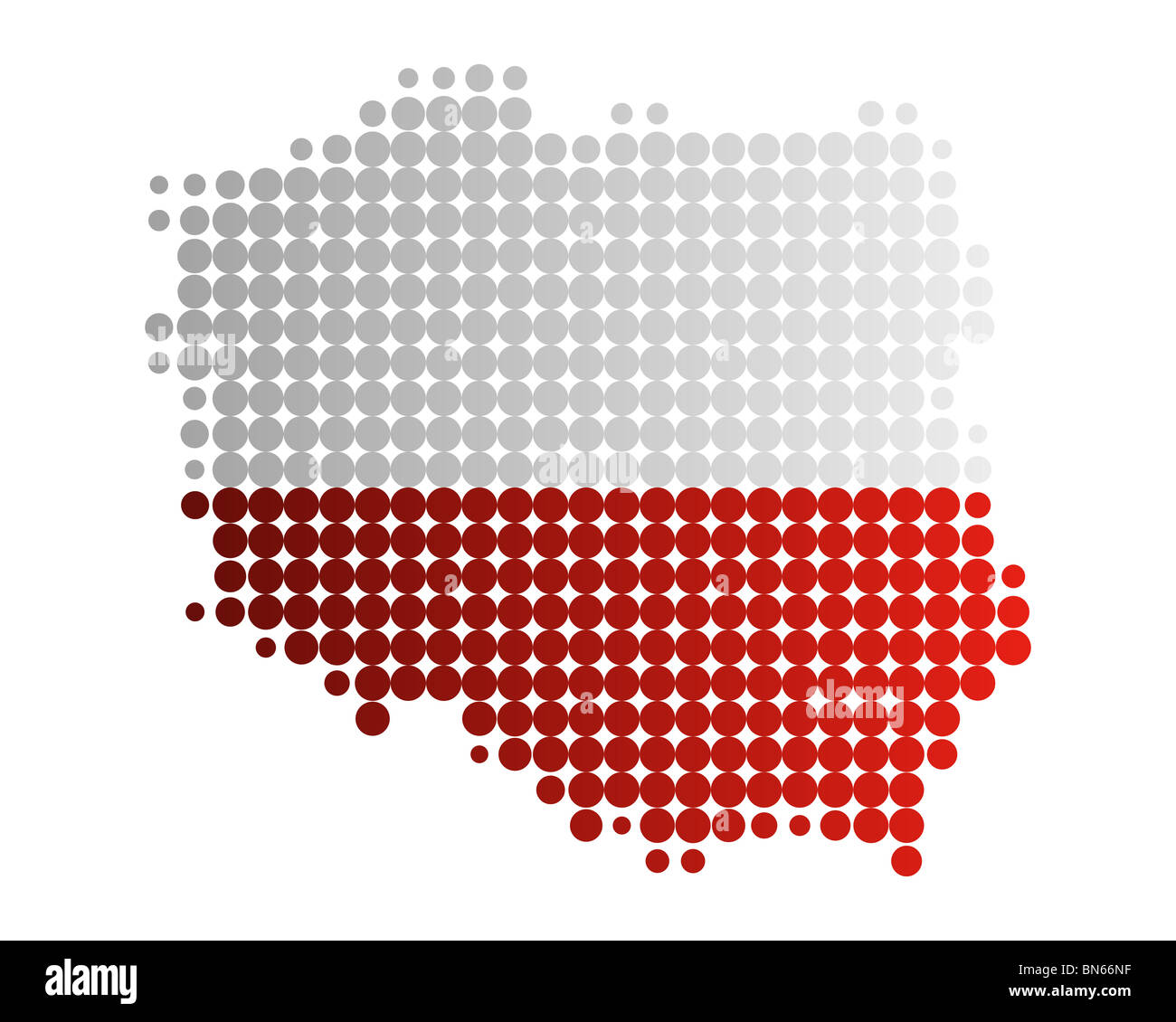 Map and flag of Poland Stock Photo - Alamy