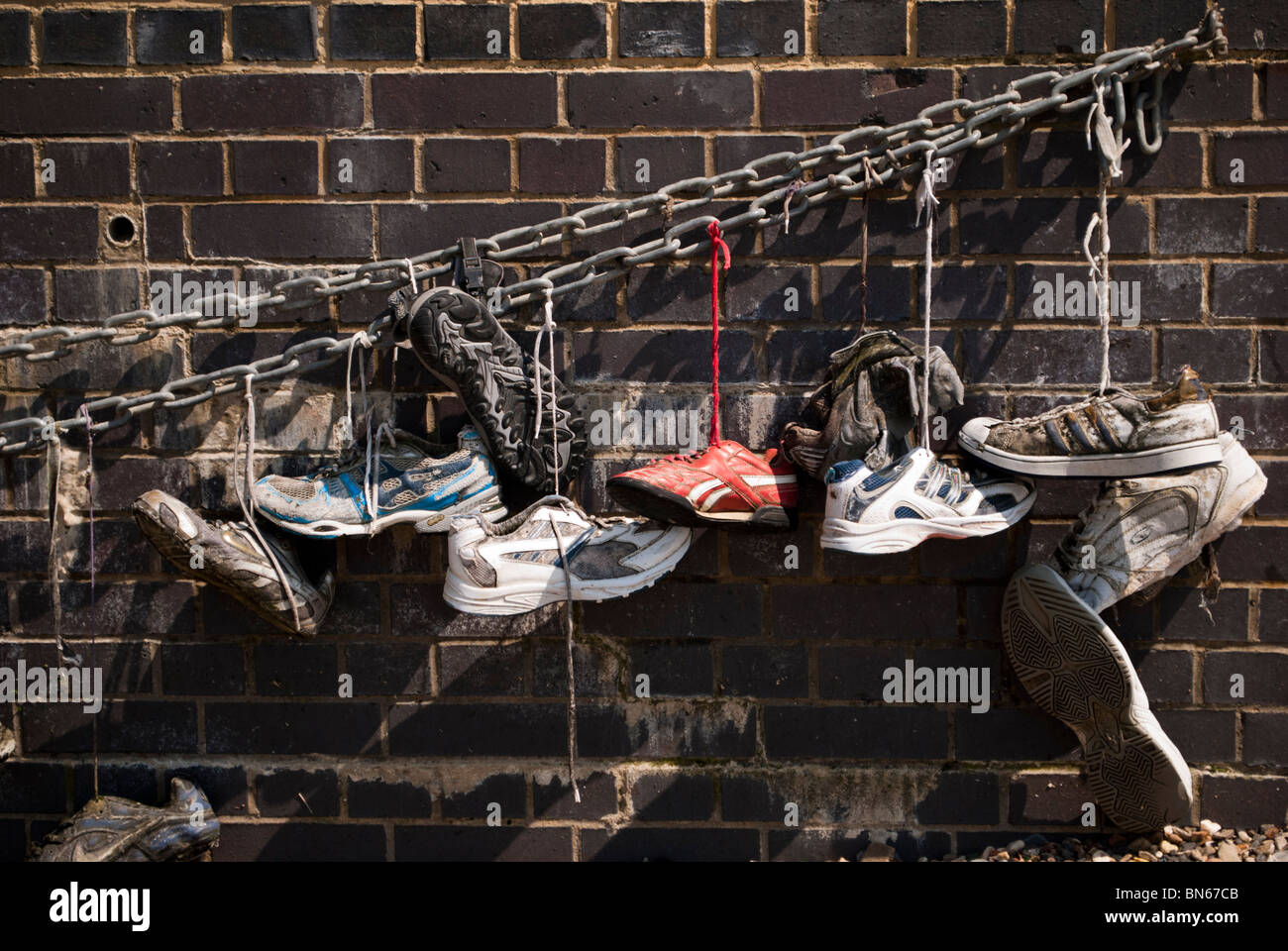 Running Shoes Hanging