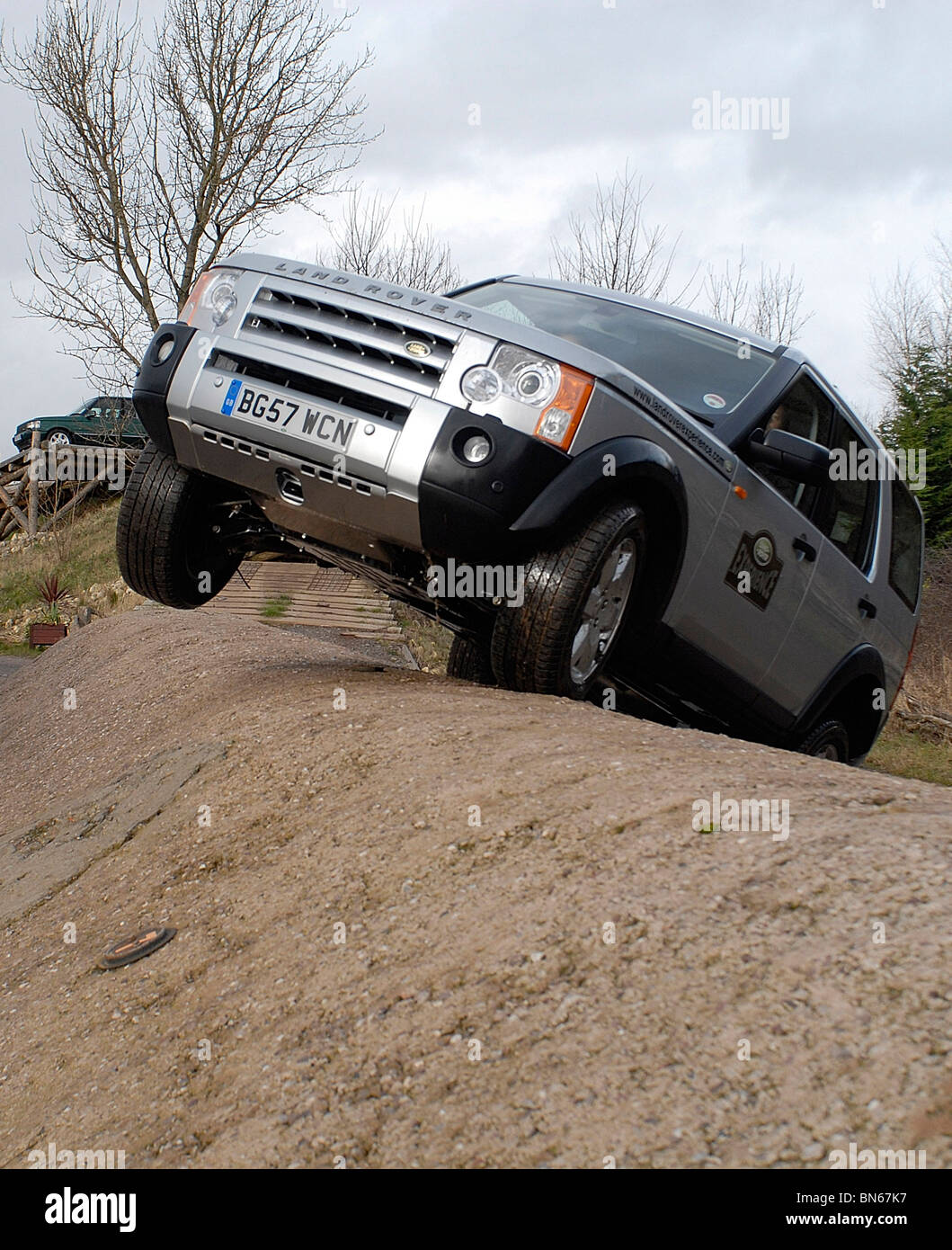 A standard Land Rover Discovery at the LR Solihull testing ground, 05 ...