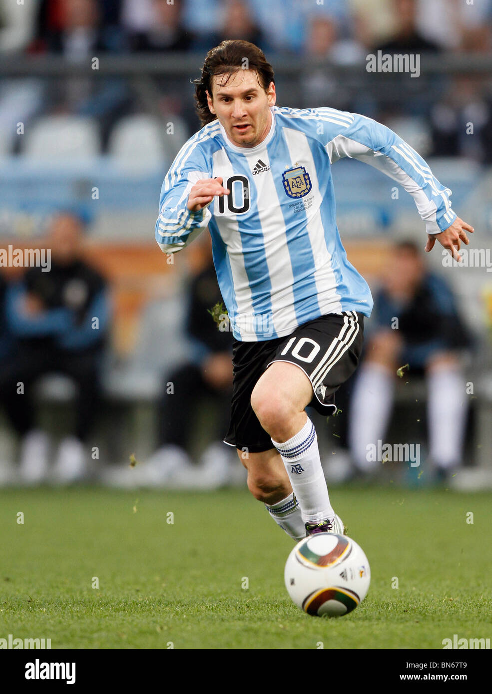 LIONEL MESSI ARGENTINA V GERMANY GREEN POINT STADIUM CAPE TOWN SOUTH ...