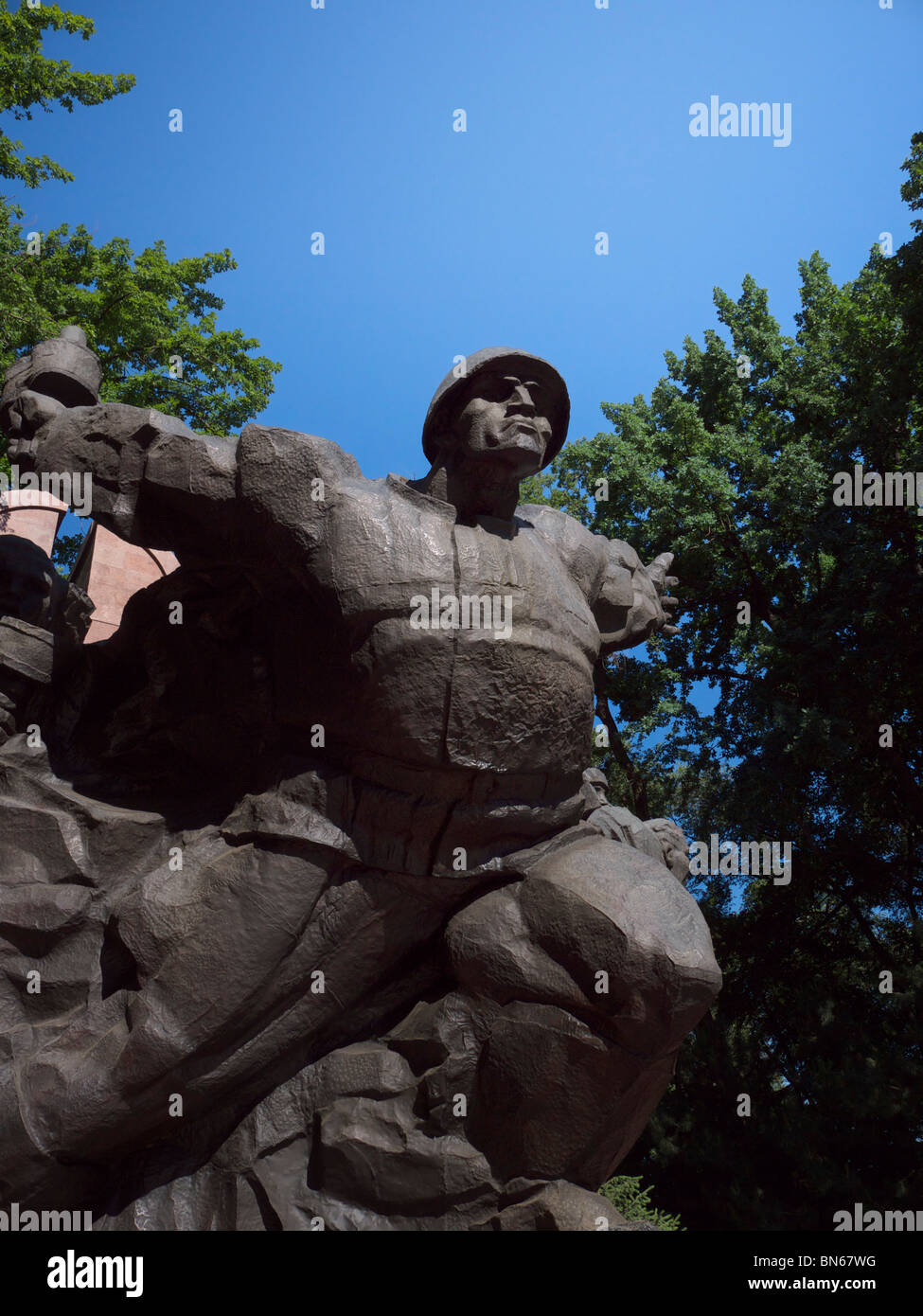 The 28 Panfilov Heroes Memorial Park and memorial in Almaty Stock Photo ...