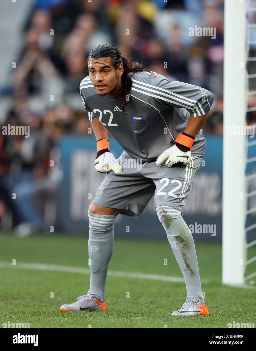 SERGIO ROMERO ARGENTINA V GERMANY GREEN POINT STADIUM CAPE TOWN SOUTH ...