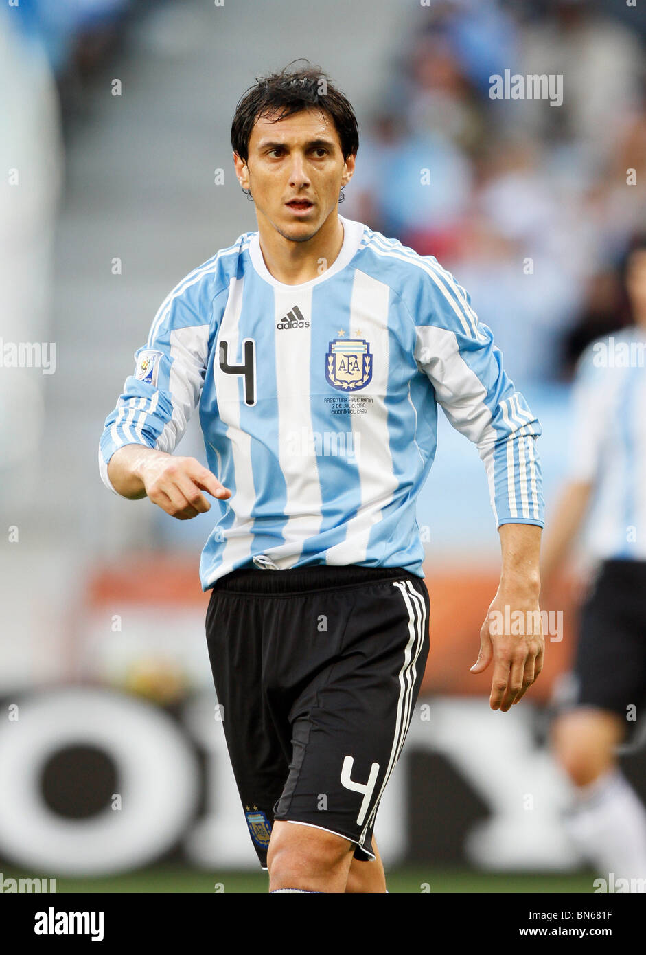NICOLAS BURDISSO ARGENTINA V GERMANY GREEN POINT STADIUM CAPE TOWN ...