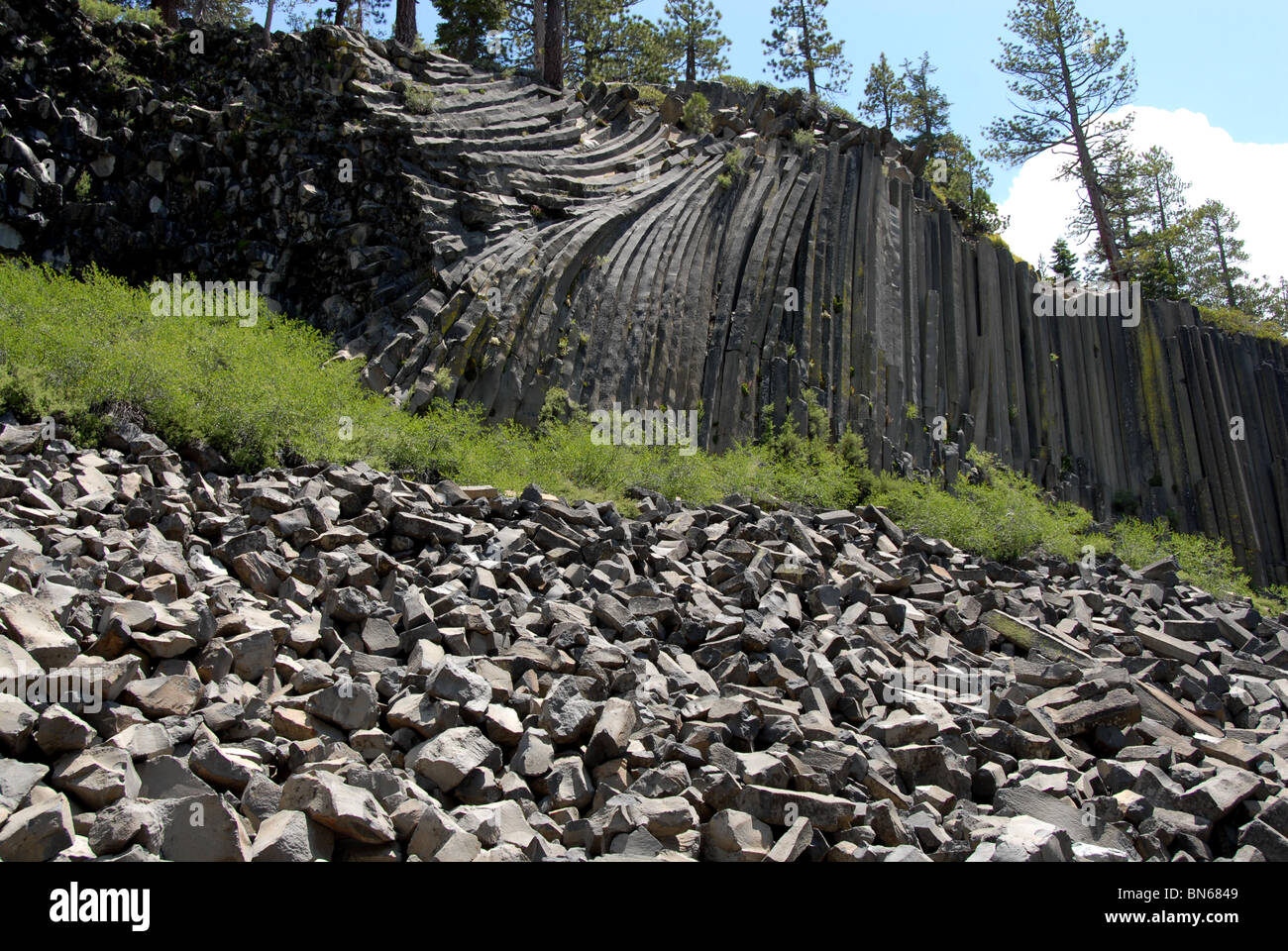 Devils Postpile national monument, Sierra Nevada, California Stock ...