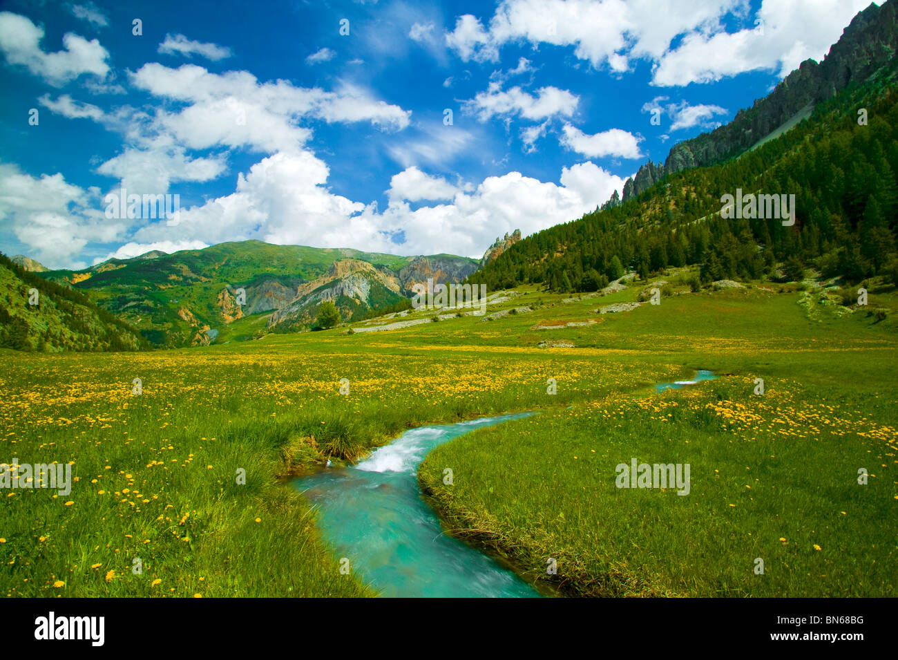 REGIONAL PARK OF QUEYRAS, HAUTES ALPES, ALPS, PACA, FRANCE Stock Photo ...
