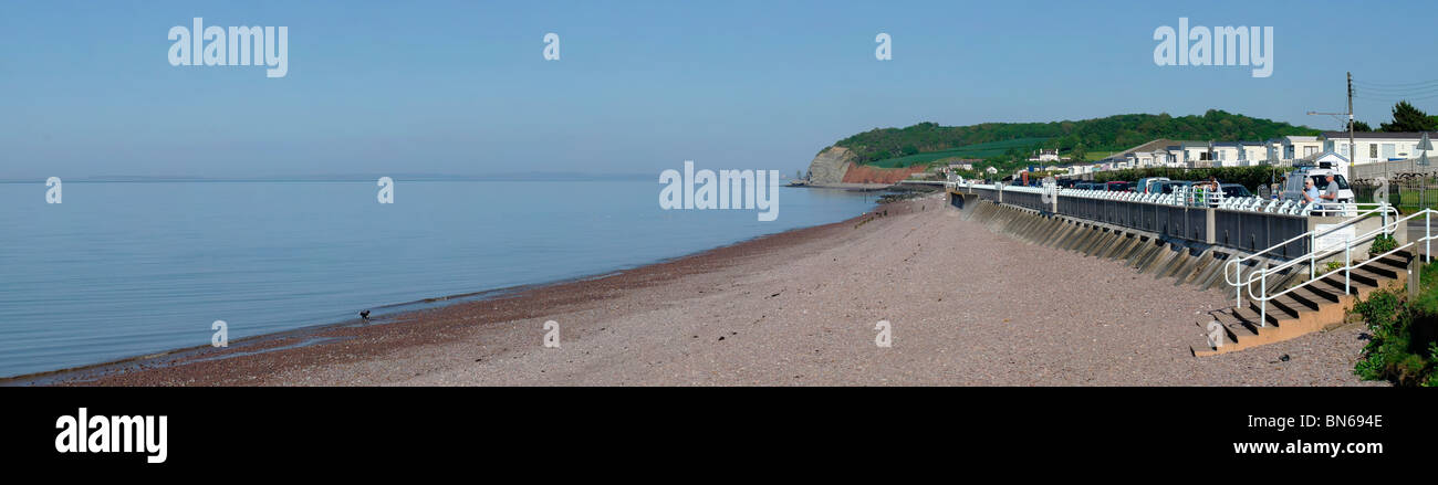 blue anchor bay holiday resort somerset coast uk Stock Photo - Alamy