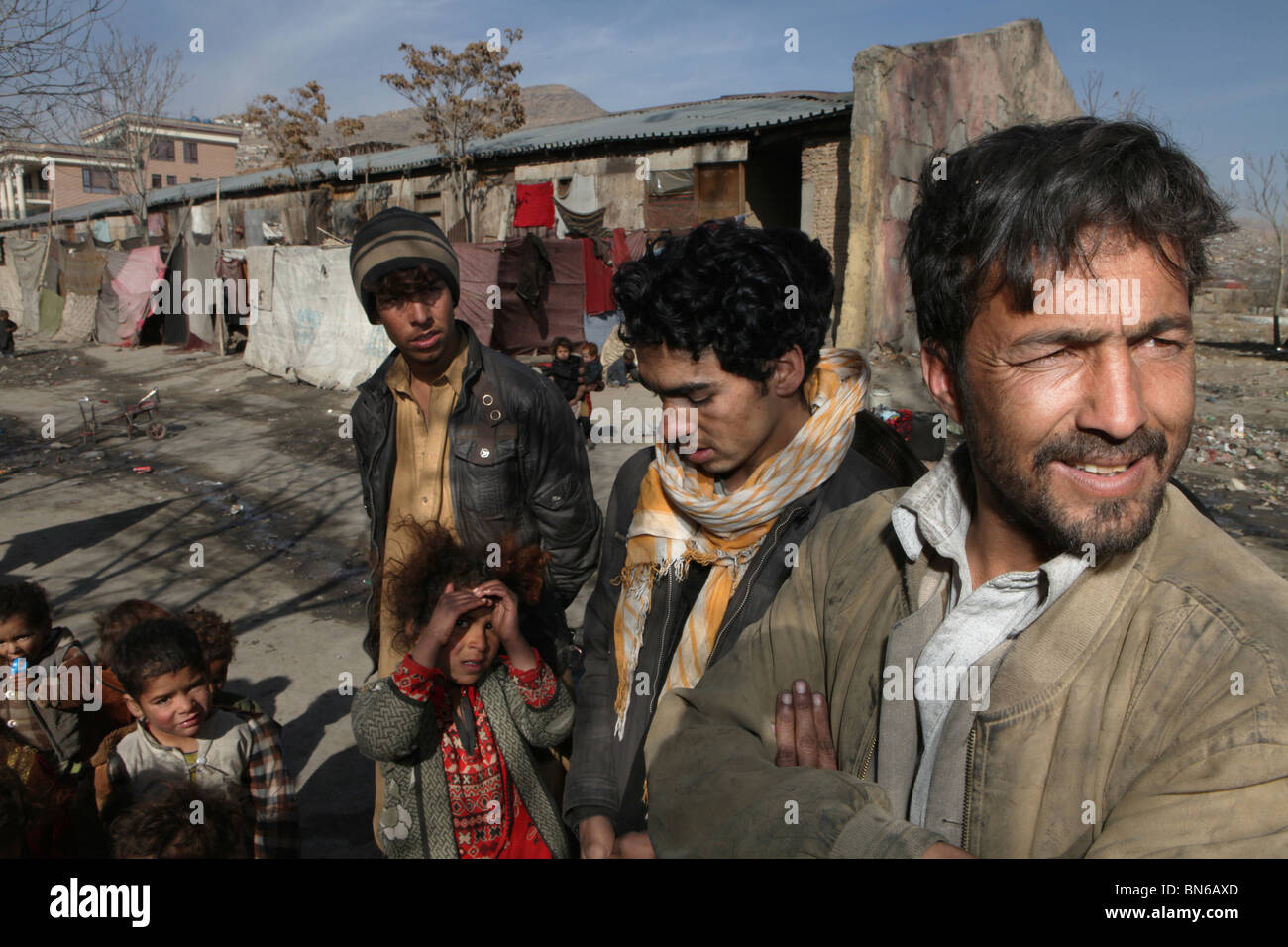 Displaced people in kabul Stock Photo - Alamy