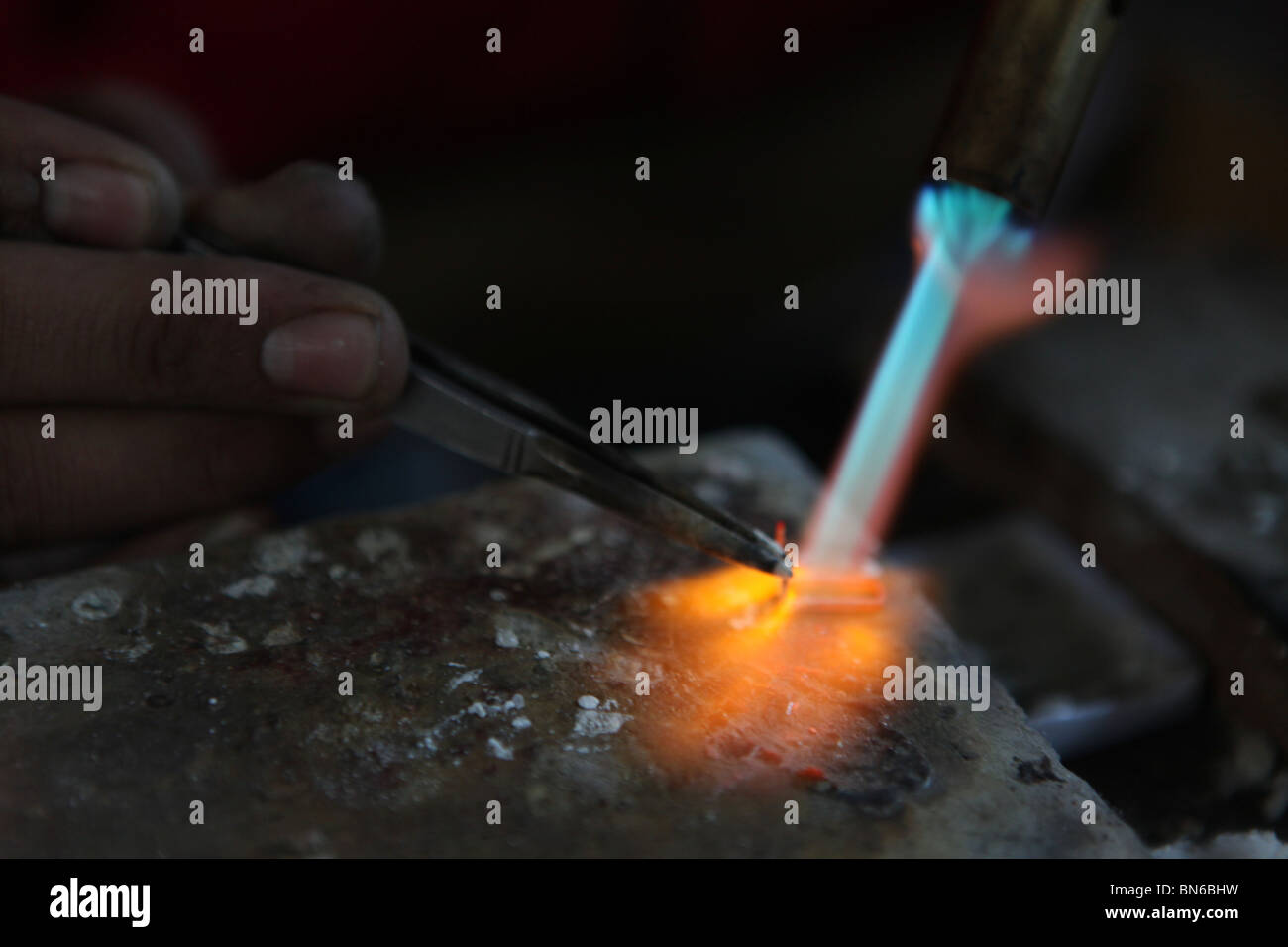 goldsmith at work Stock Photo - Alamy